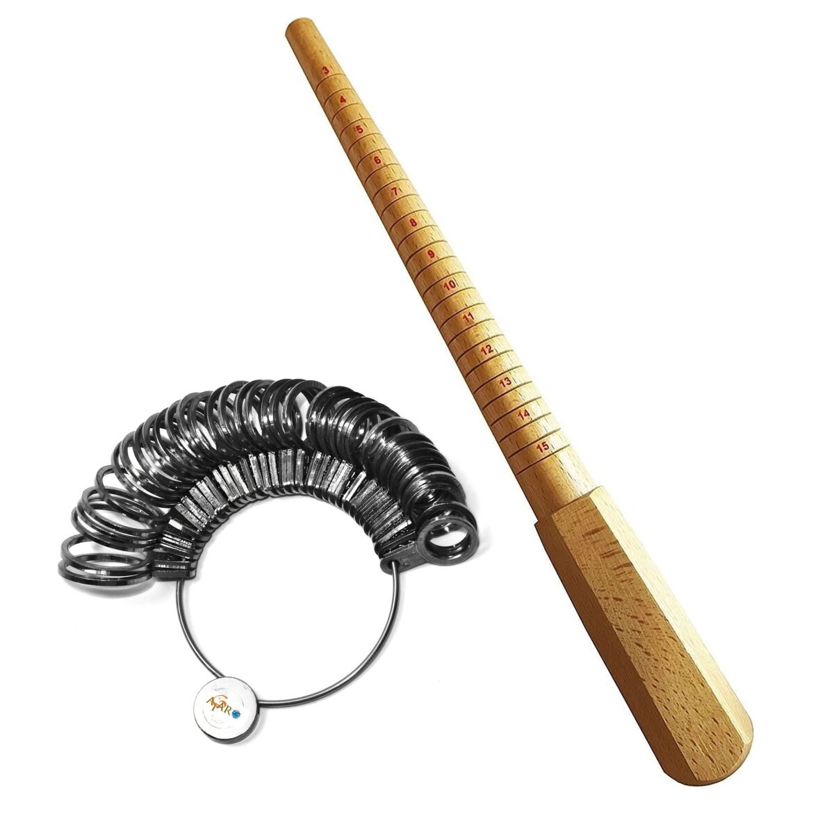 Jewelry Ring Making Tool Set: Wooden & Aluminum Ring Sizer, 36pcs - Etsy