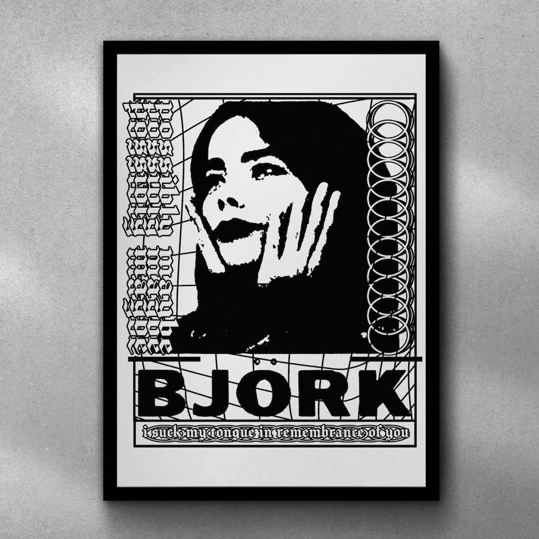 Bjork Poster Post Alternative Rock A3 Print BJORK Wall Print Pj Harvey ...
