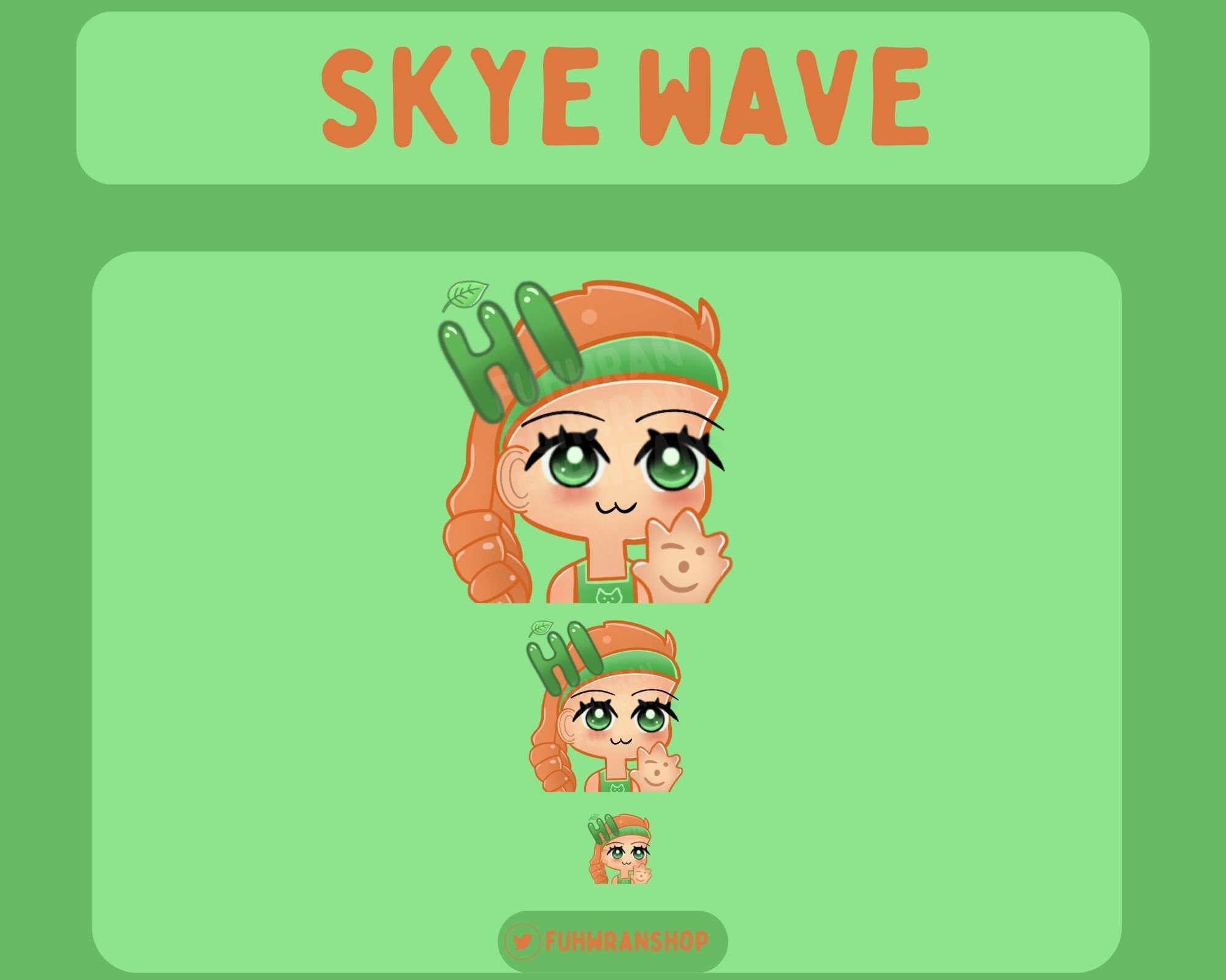 P2U Skye Valorant Wave Emote for Twitch/discord/streaming - Etsy