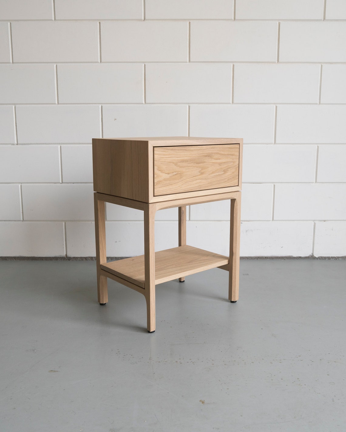 Oak Bedside Table Otto - Etsy