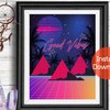Happy Magical Birthday Card Printable, Purple Birthday Card, Digital ...