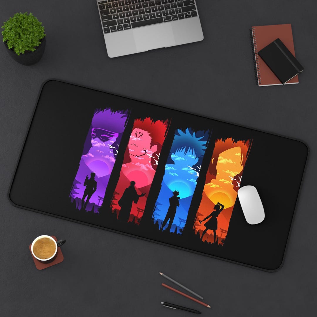 Anime Desk Mat, Gojo Gaming Mousepad, Jujutsu Fan Gift, Office Decor ...