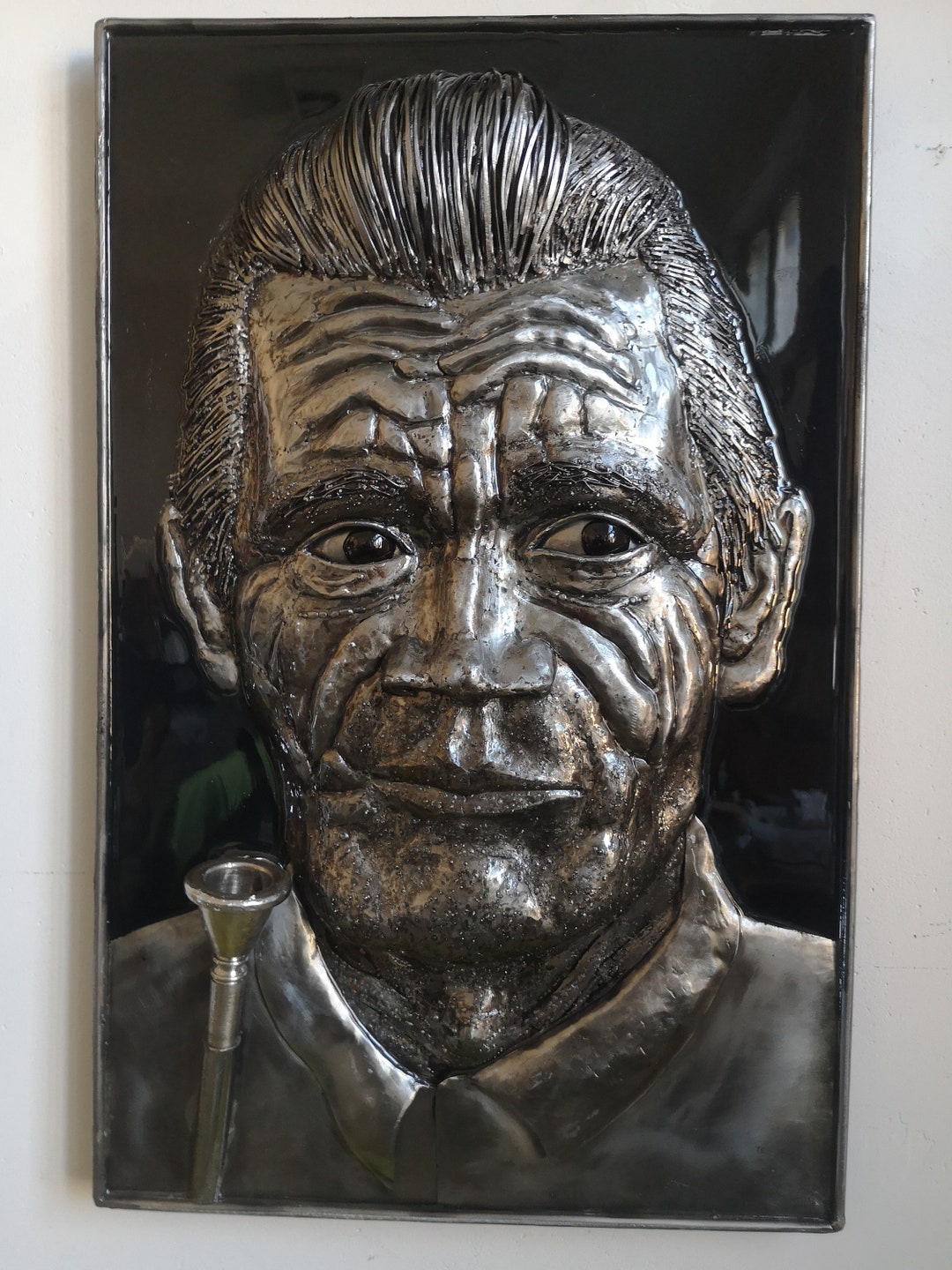 Chet Baker Metal Portrait. Wall Bas-relief of the Musician - Etsy