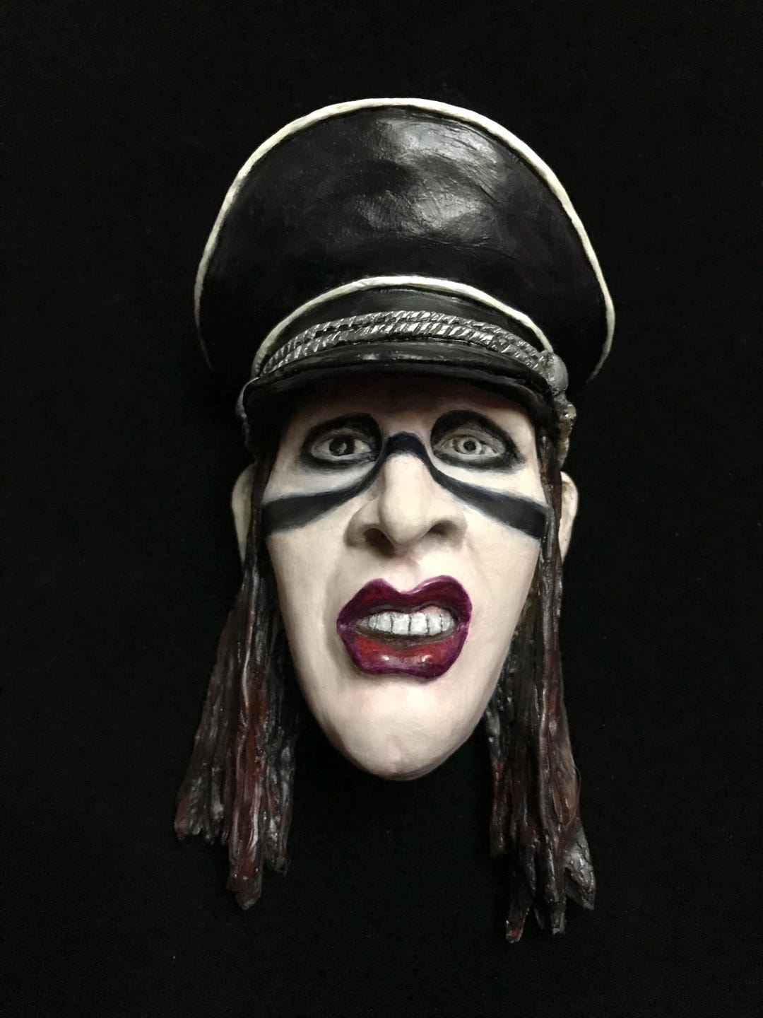 The Portrait of Marilyn Manson is Made of Polyurethane Resin, Painted ...