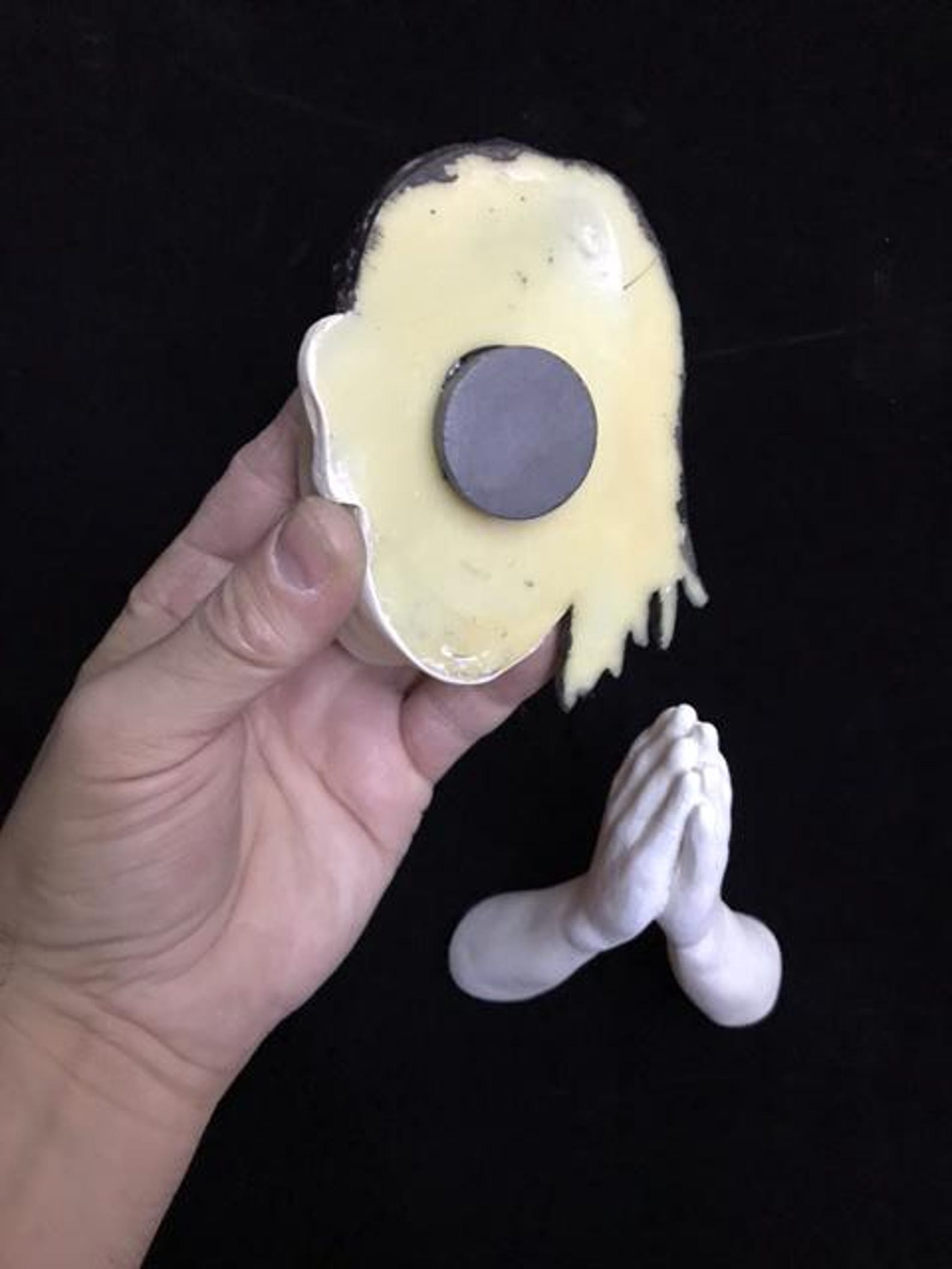 The Portrait of Marilyn Manson is Made of Polyurethane Resin, Painted ...