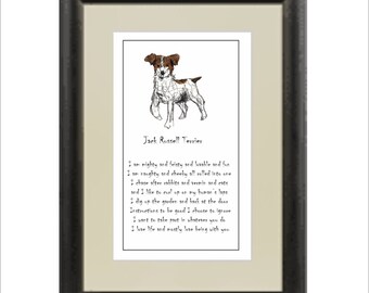 Jack Russell Terrier Wall Art Jack Russell Print Dog Decor - Etsy