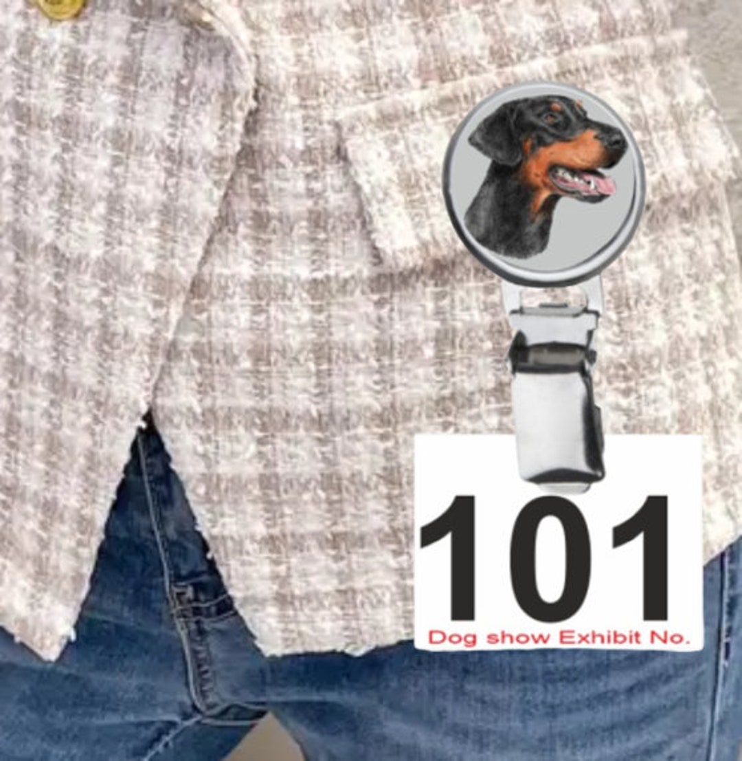 Dog Show Ring Clip Exhibitor Number Clip Dog Breed Number Holder ...