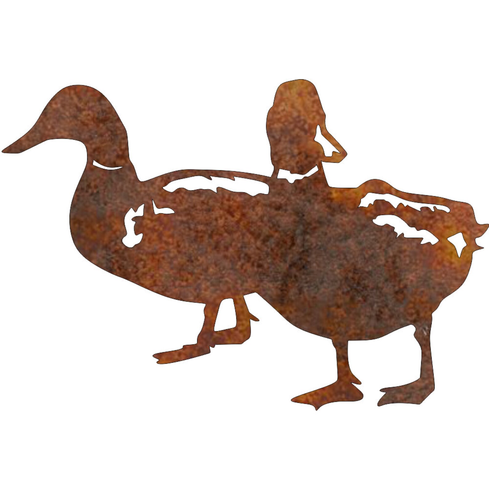 Fence Topper Mallard Ducks Decorative Garden Ornaments Post | Etsy