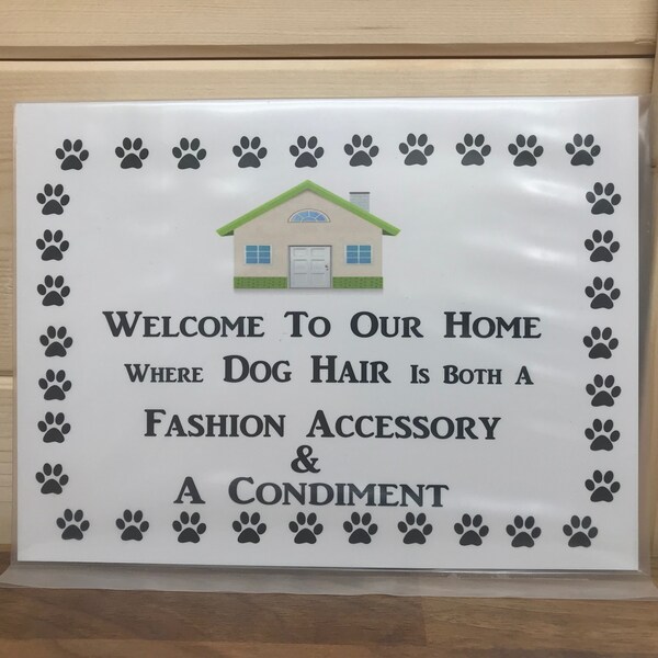 Dog Welcome Sign - Etsy UK