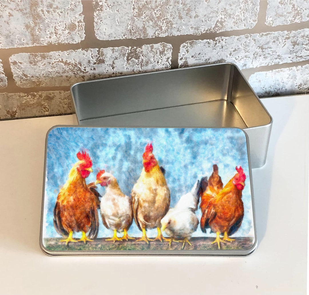 Chicken Storage Tin - Etsy