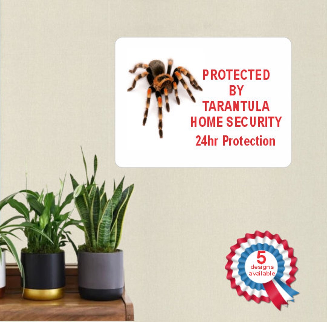 Fun Security Sign, Tarantula, Snake, Lizard, Rats, Hamster, Spider Sign ...