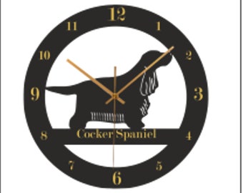 Cocker Spaniel Wall Clock - Etsy