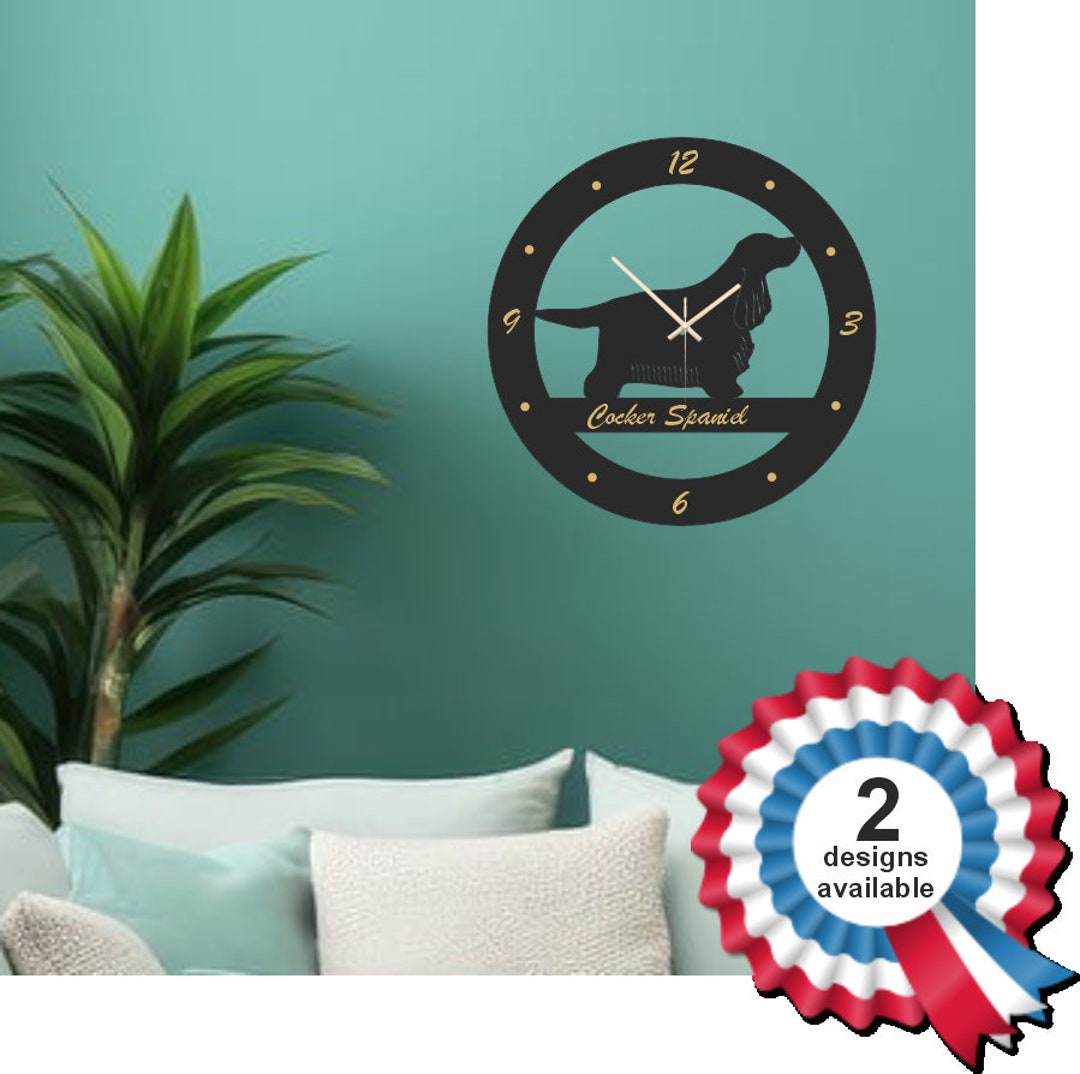 Cocker Spaniel Clock - Etsy