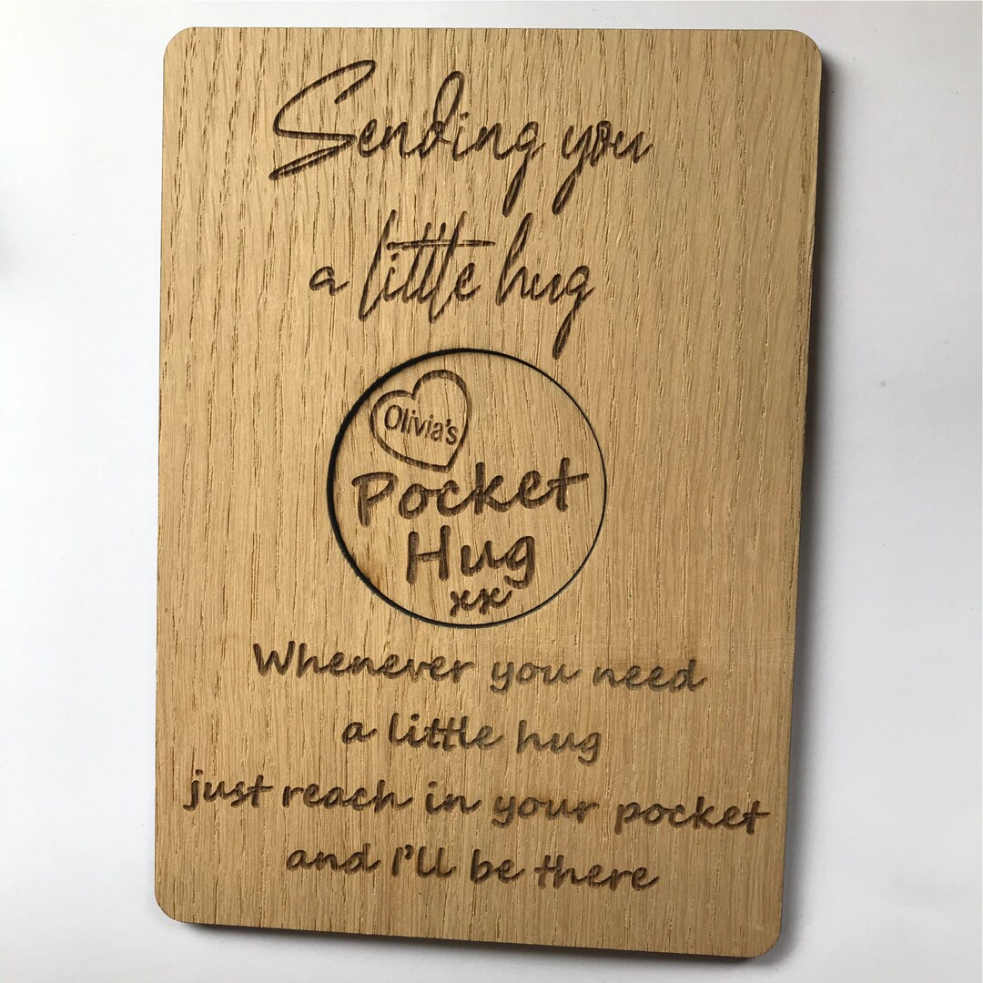 Personalised Pocket Hug - Etsy