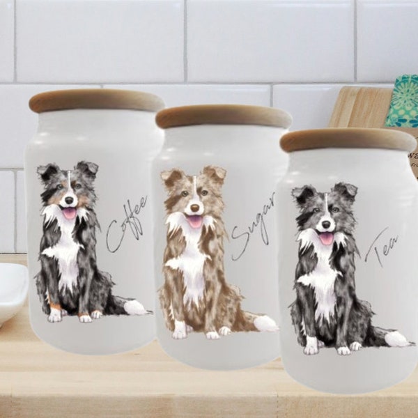 Tea Coffee Sugar Canisters - Etsy