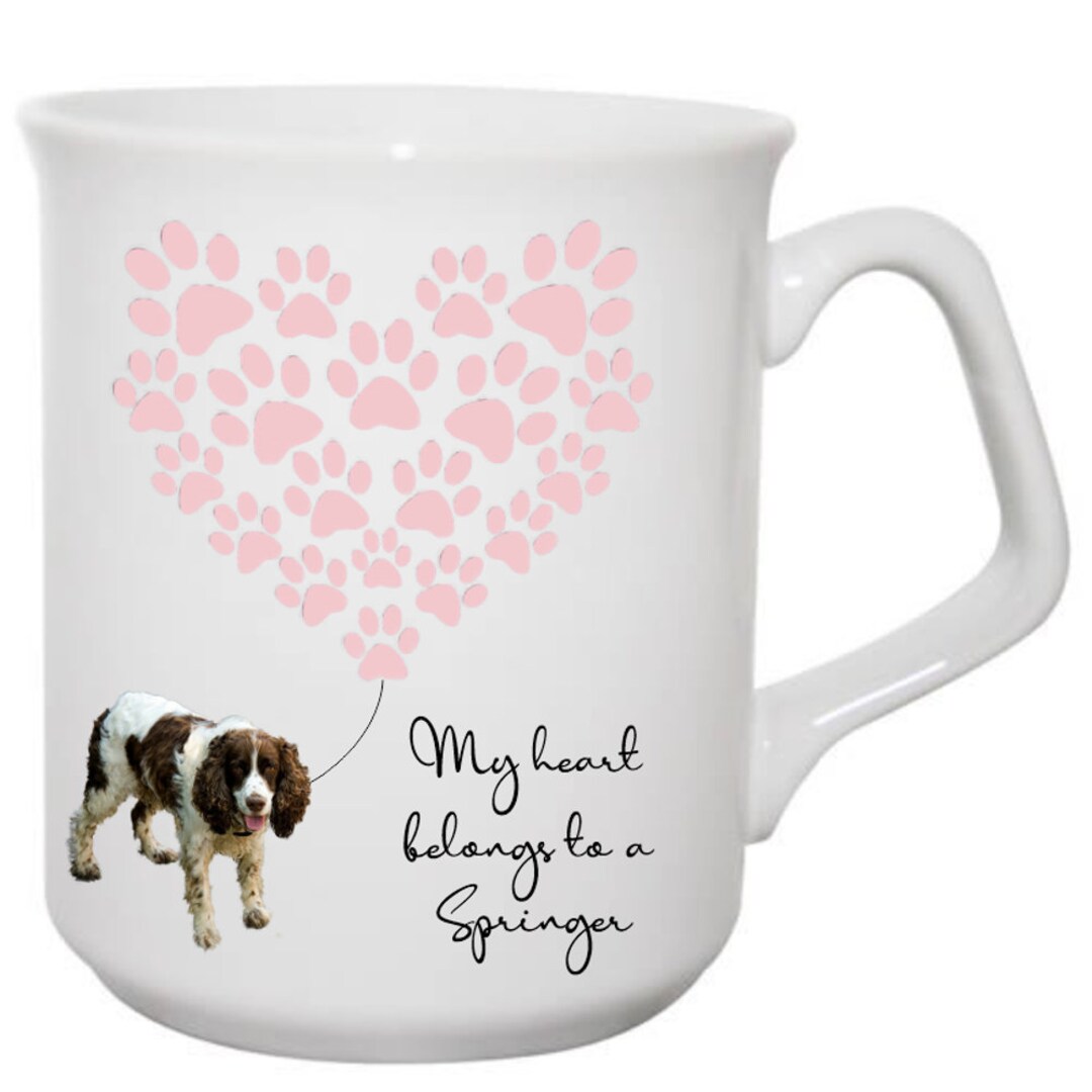 Springer Spaniel Mug My Heart Belongs ESS English Springer - Etsy