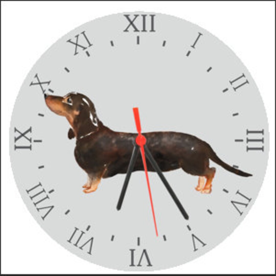 Dachshund Wall Clock Sausage Dog - Etsy
