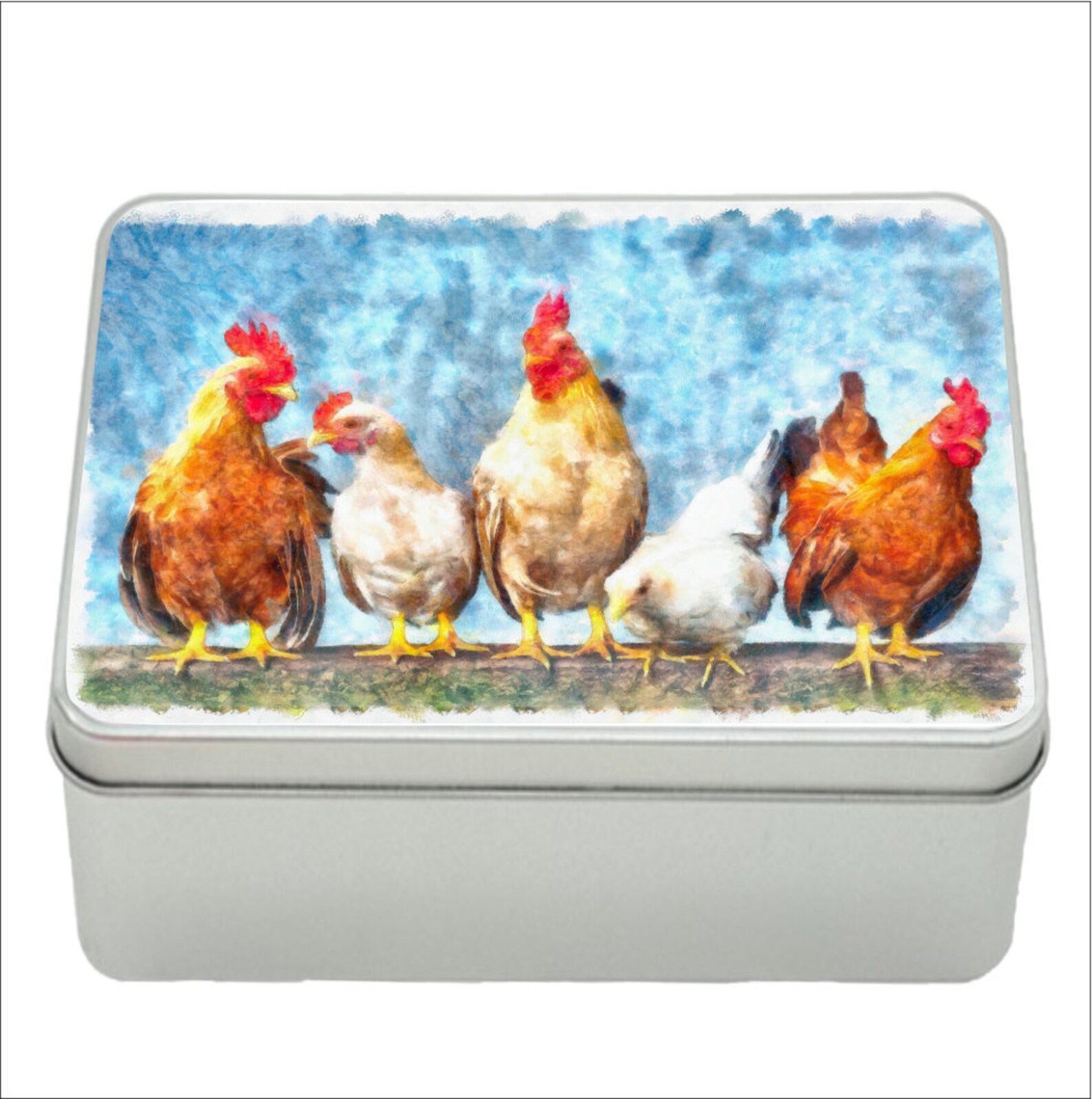 Chicken Storage Tin - Etsy