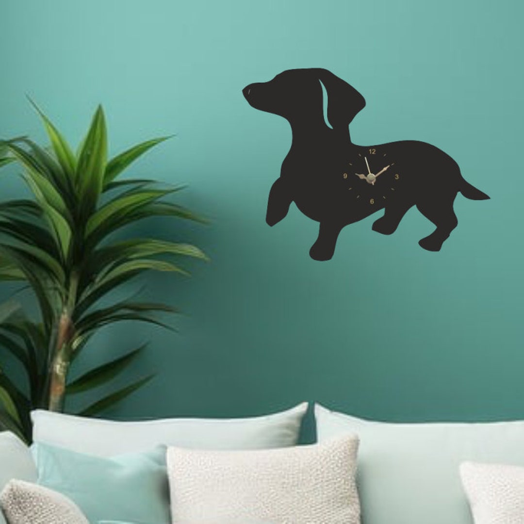 Dachshund Clock Sausage Dog Clock - Etsy