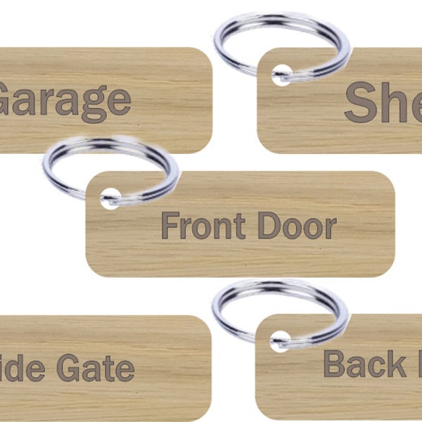 Wooden Key Ring - Etsy