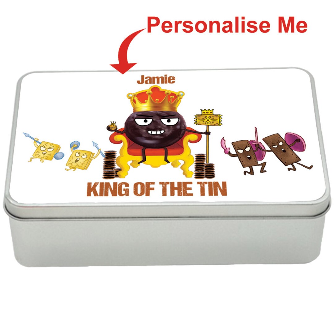 Jaffa Cake King of the Tin Treat Tin Gift Idea Personalised - Etsy