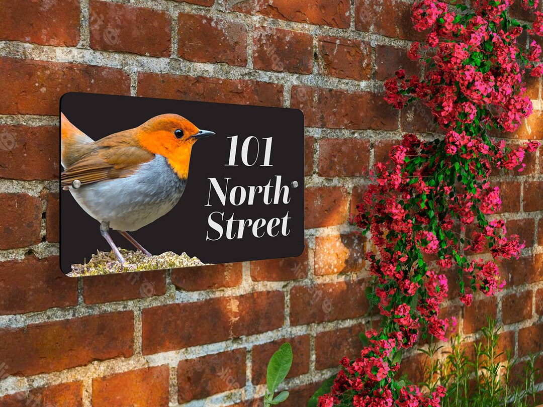 Robin House Sign, Personalised Robin House Sign, Robin New Home Gift ...