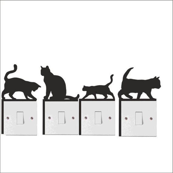 Cat Switch Decorations Set of 4 - Etsy