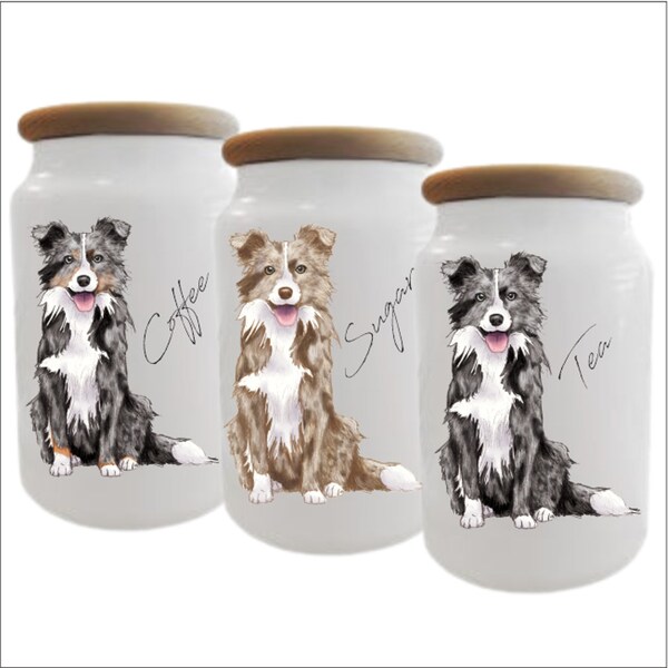 Tea Coffee Sugar Canisters - Etsy