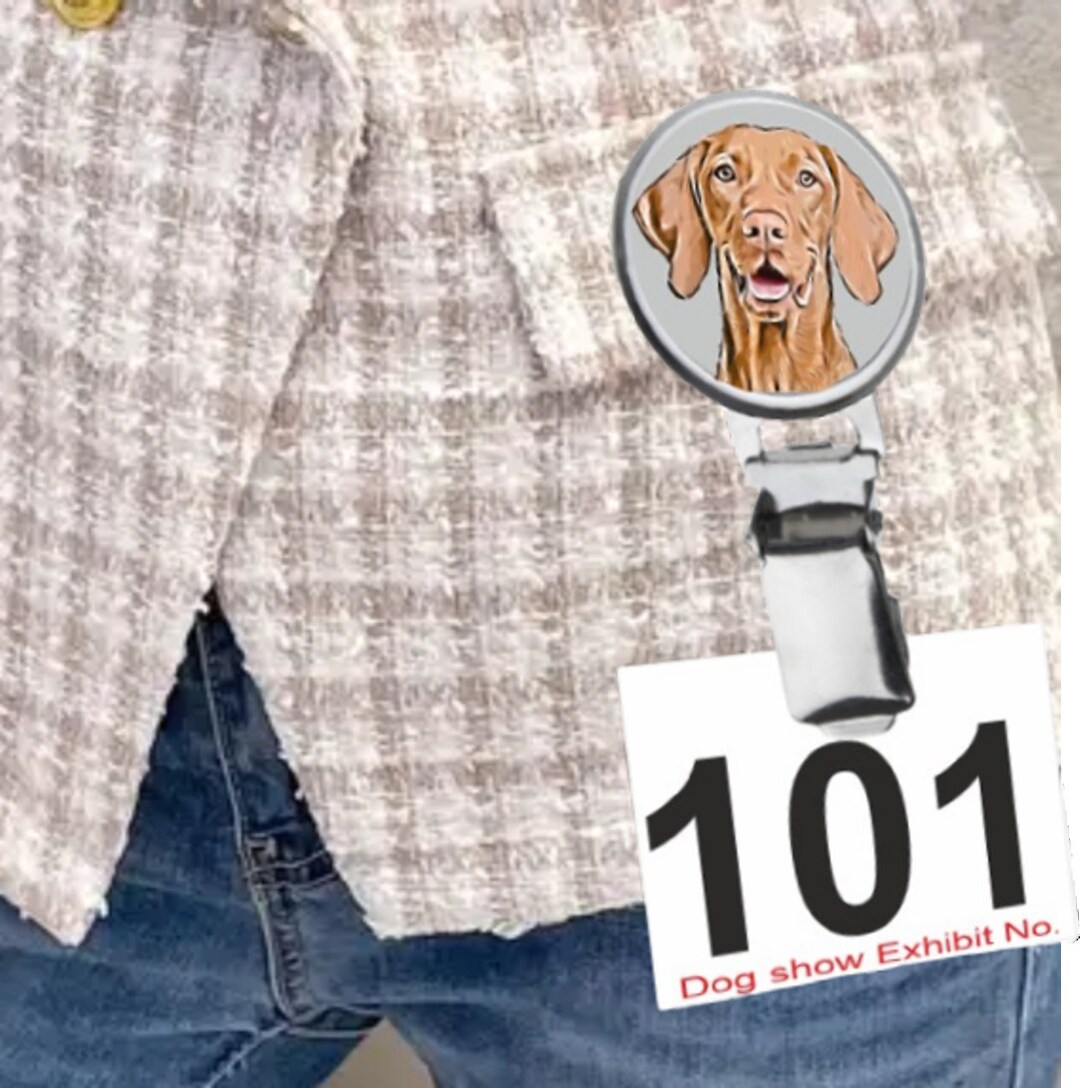 Dog Show Ring Clip Exhibitor Number Clip Dog Breed Number Holder ...