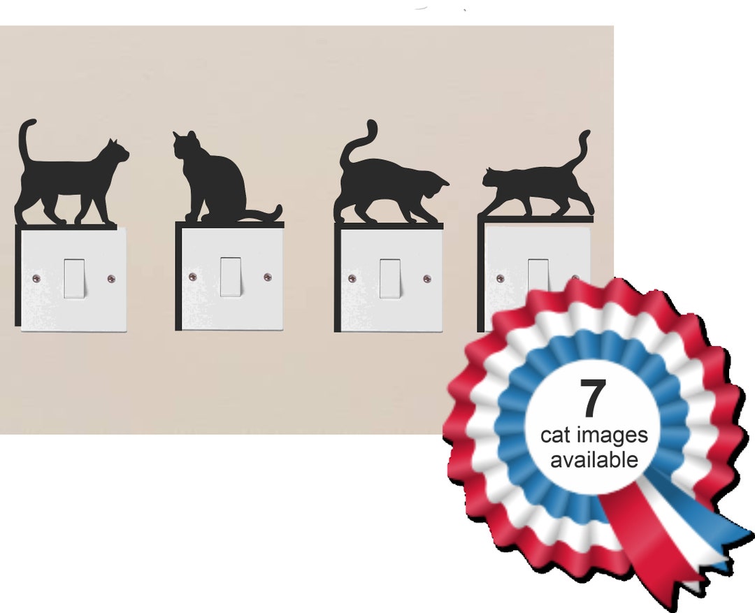 Cat Switch Decorations Set of 4 - Etsy
