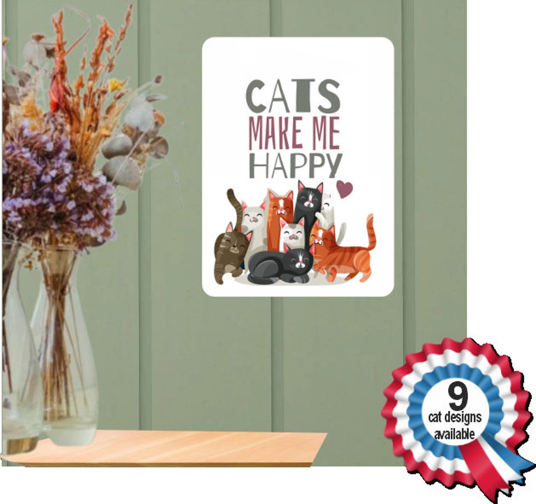 Cat Sign Kitten Cat Lover Fun Sign Gift Idea Lifestyle - Etsy