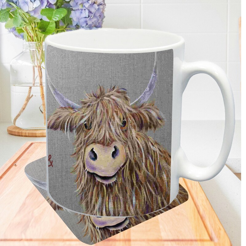 Highland Cow Mug - Etsy