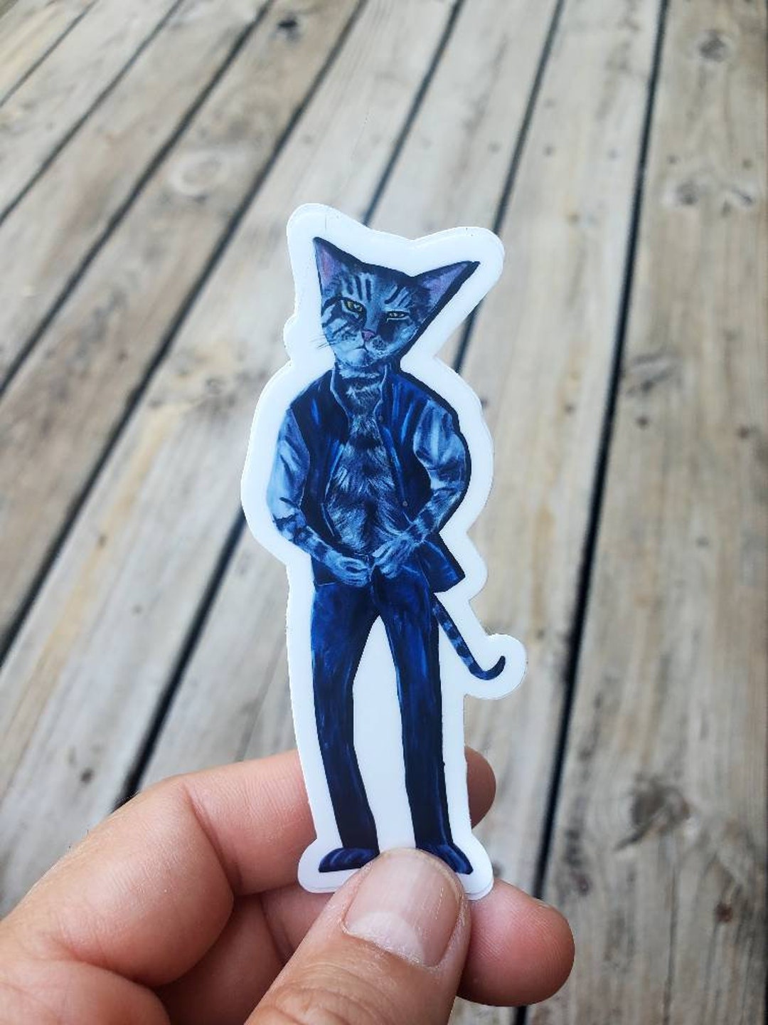 Vagabond Cat Sticker. - Etsy