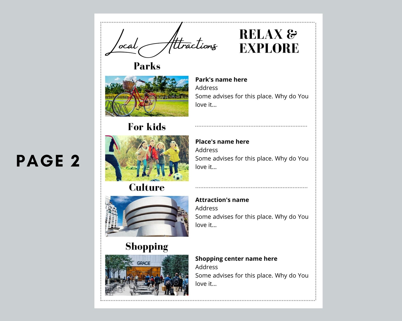 Airbnb Real Estate Local Guide Template | City Guide Flyer | Local ...