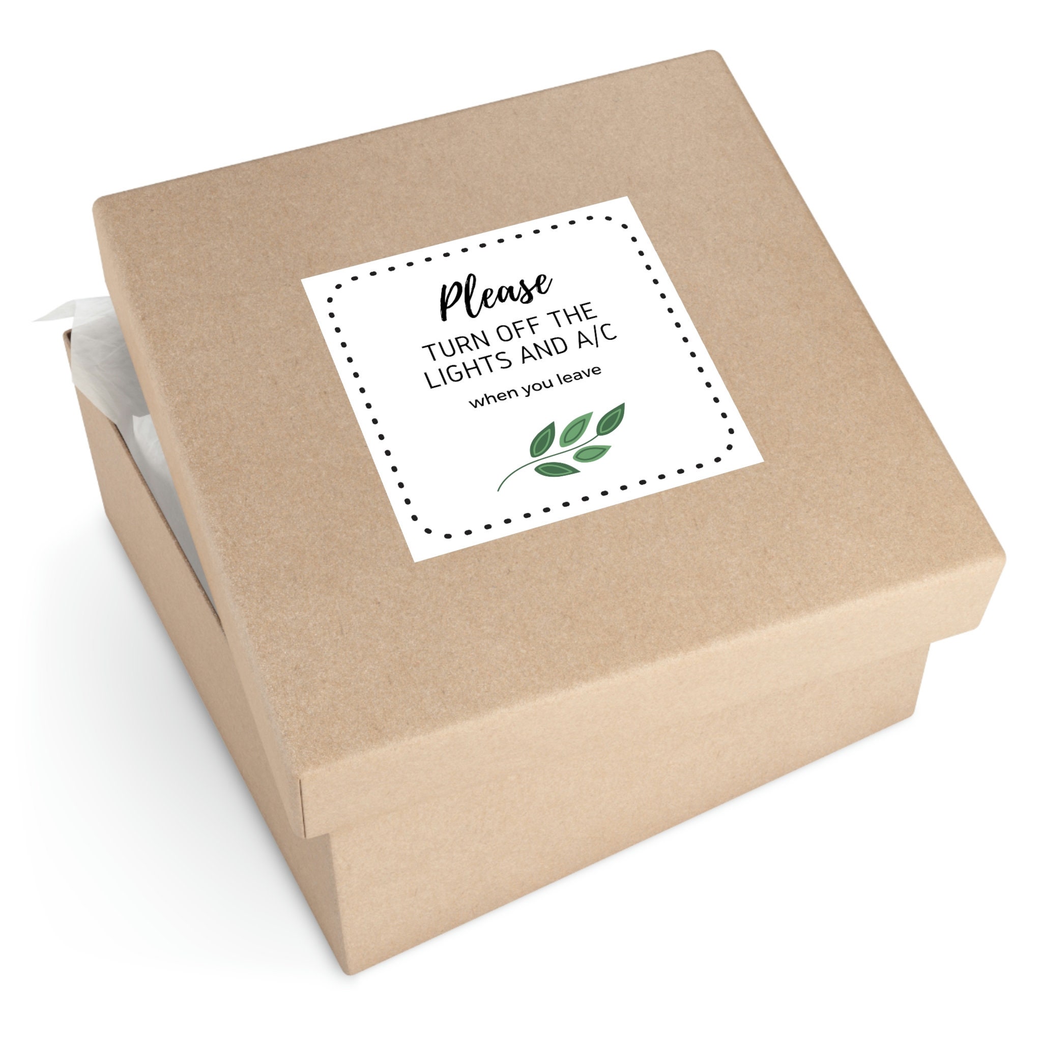 Turn off the Lights Vinyl Sticker | Airbnb Energy Saving Sticker ...