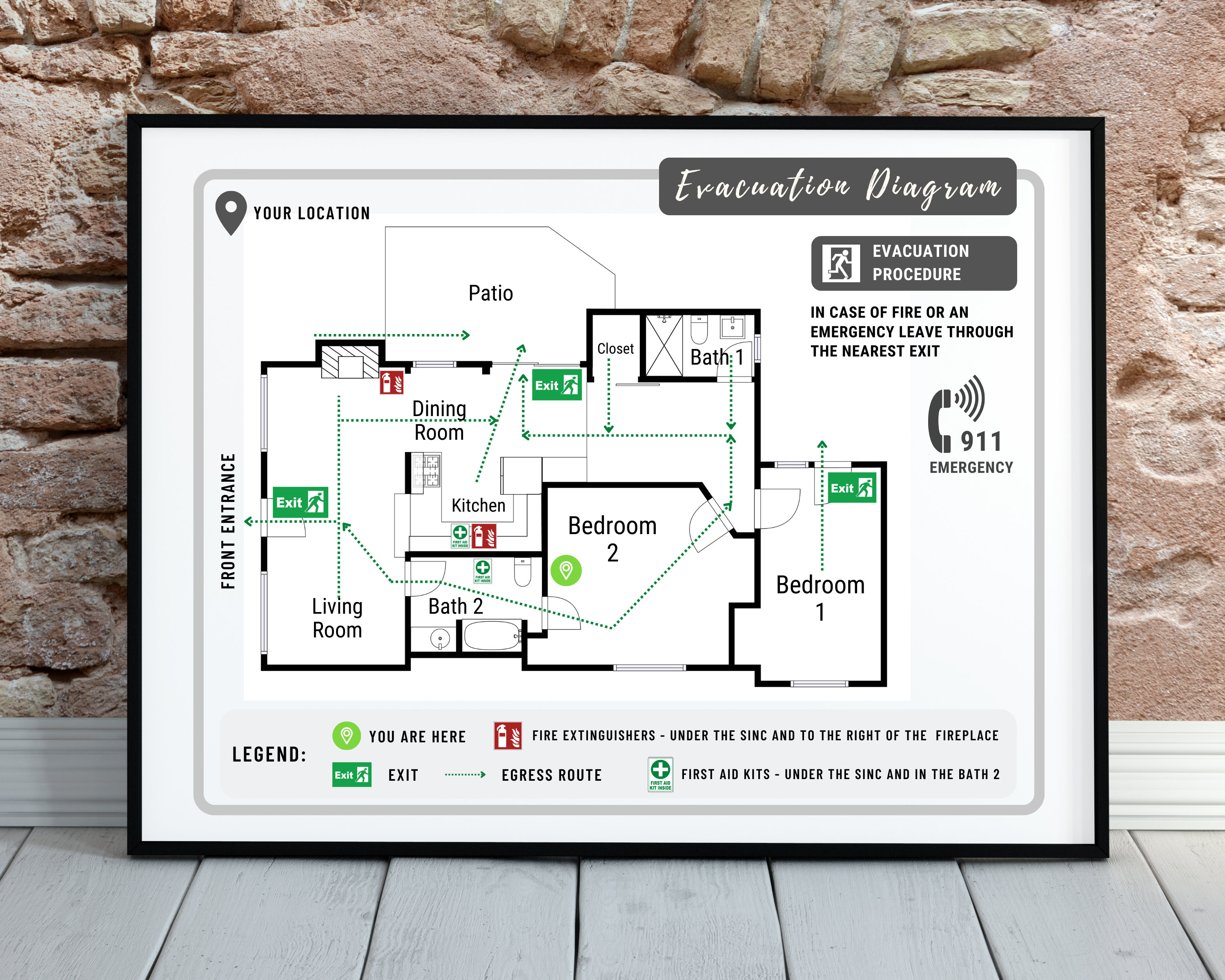 Floor Fire Evacuation Plan Template