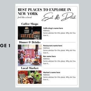 Airbnb Real Estate Local Guide Template | City Guide Flyer | Local ...