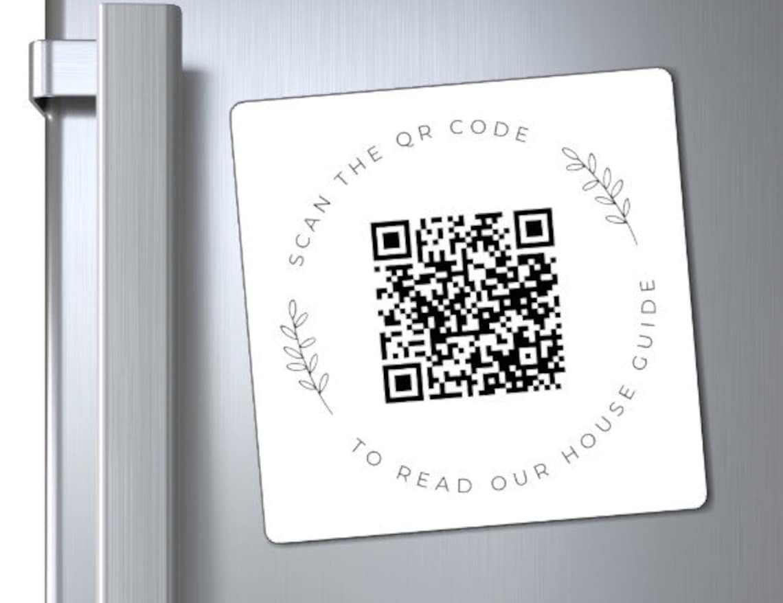 Airbnb Magnet QR Code Magnet House Manual QR Code - Etsy