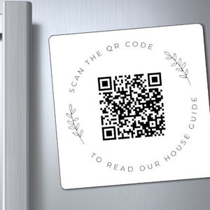 Airbnb Magnet QR Code Magnet House Manual QR Code - Etsy