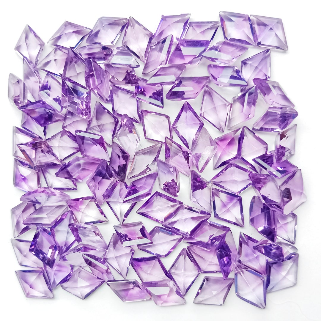 Natural Vibrant Purple Amethyst Kite Shape Fancy Kite Shape - Etsy