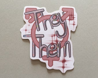 Pronoun Sticker Bundle two Stickers - Etsy