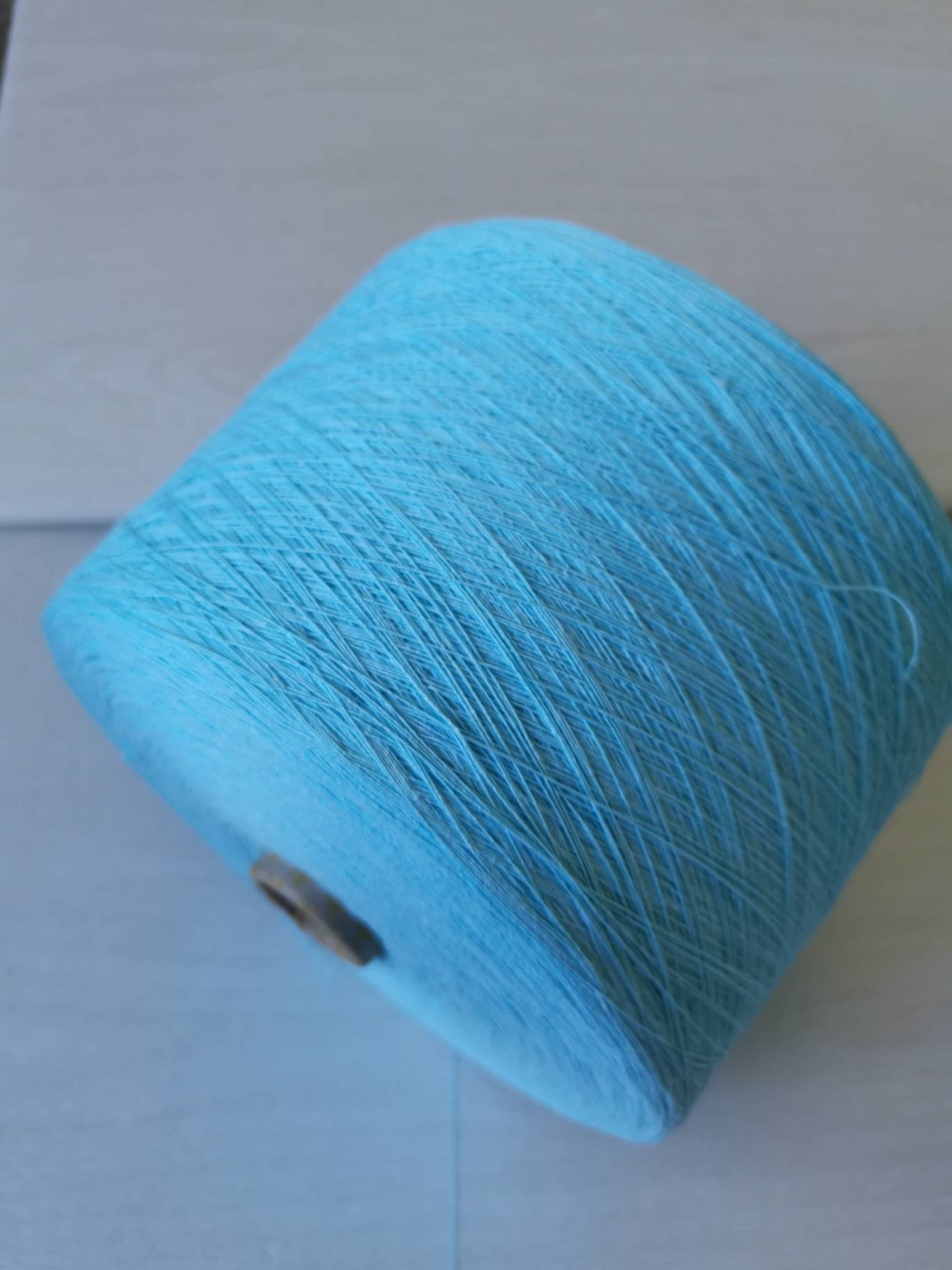 Sky Blue Cotton yarn for knitting crocheting machine knitting | Etsy
