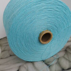 Sky Blue Cotton Yarn for Knitting Crocheting Machine Knitting, 100g /3 ...