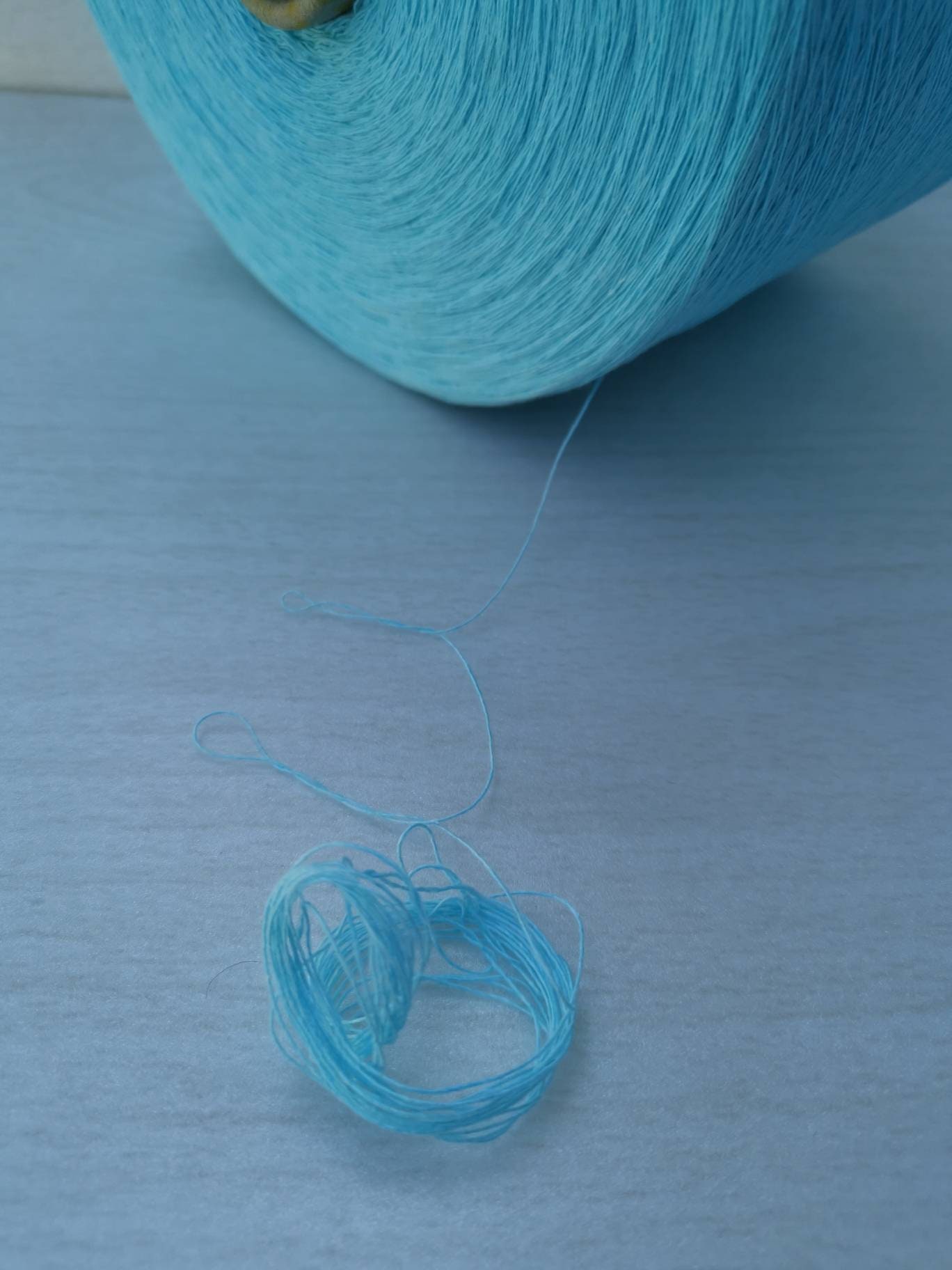Sky Blue Cotton yarn for knitting crocheting machine knitting | Etsy