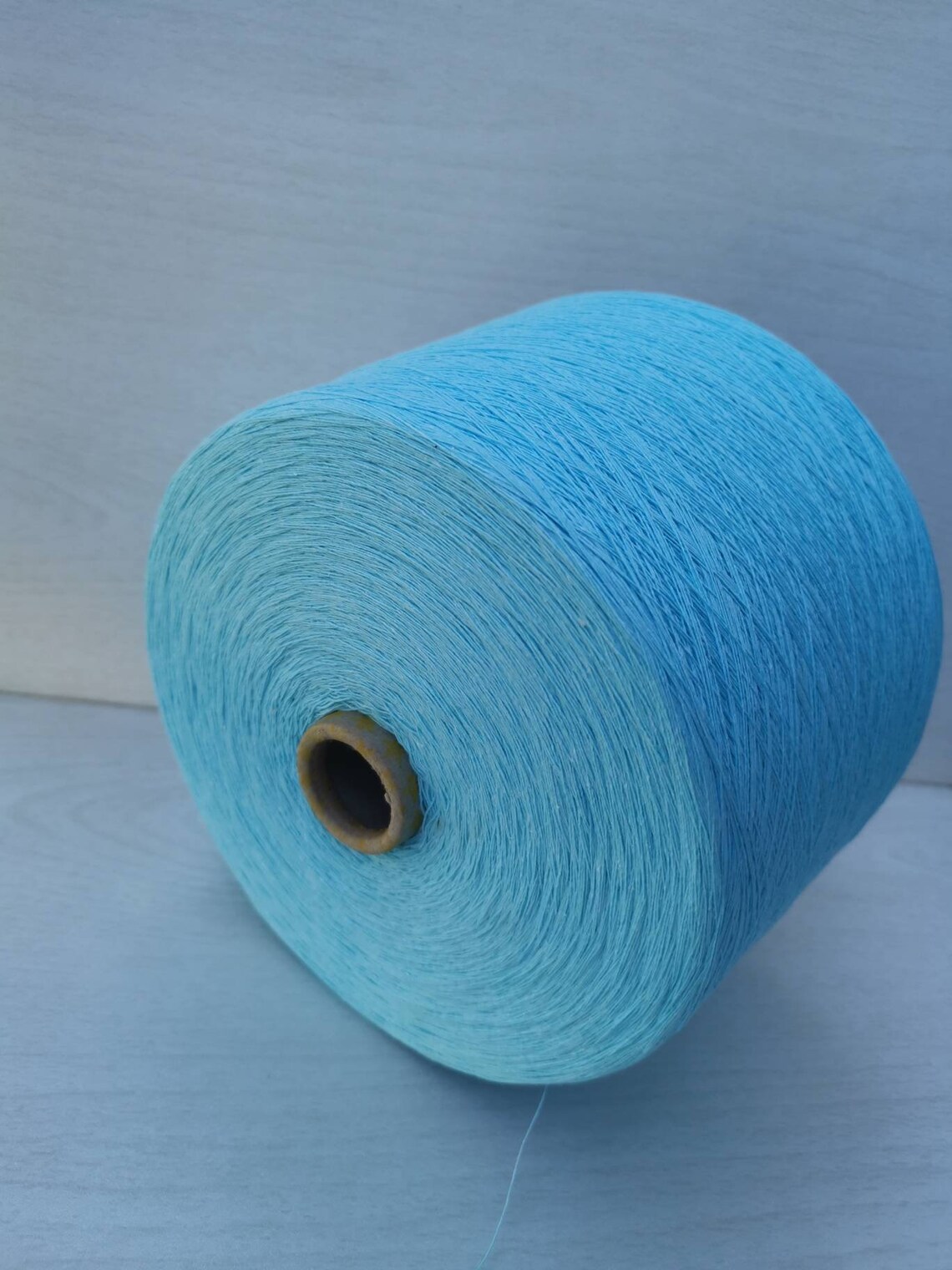 Hilo de algodón azul cielo para tejer tejido de máquina de | Etsy