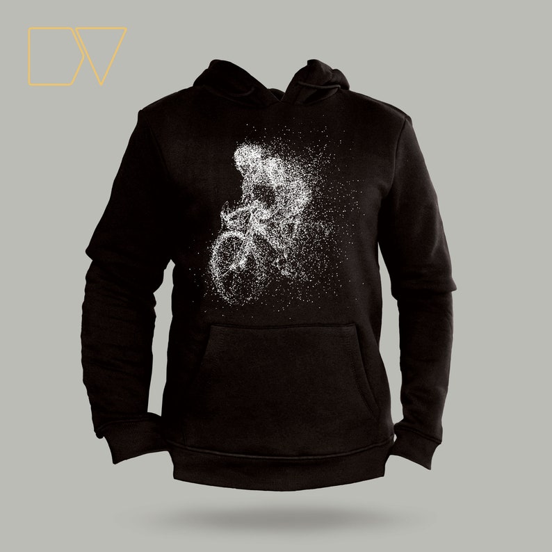Bicycle Hoodie, Hoodie for Mountain Bikers, White Hoodie for Cyclists ...
