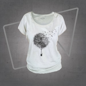 Dandelion Hot Air Balloon Shirt, Wildflower Shirt, Dandelion Air ...