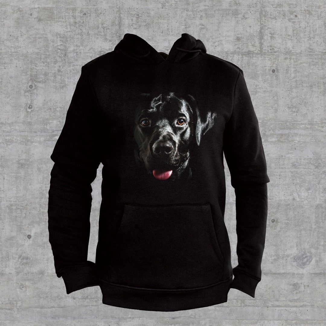 Labrador Retriever Black Cute Dog Hoodie - Etsy
