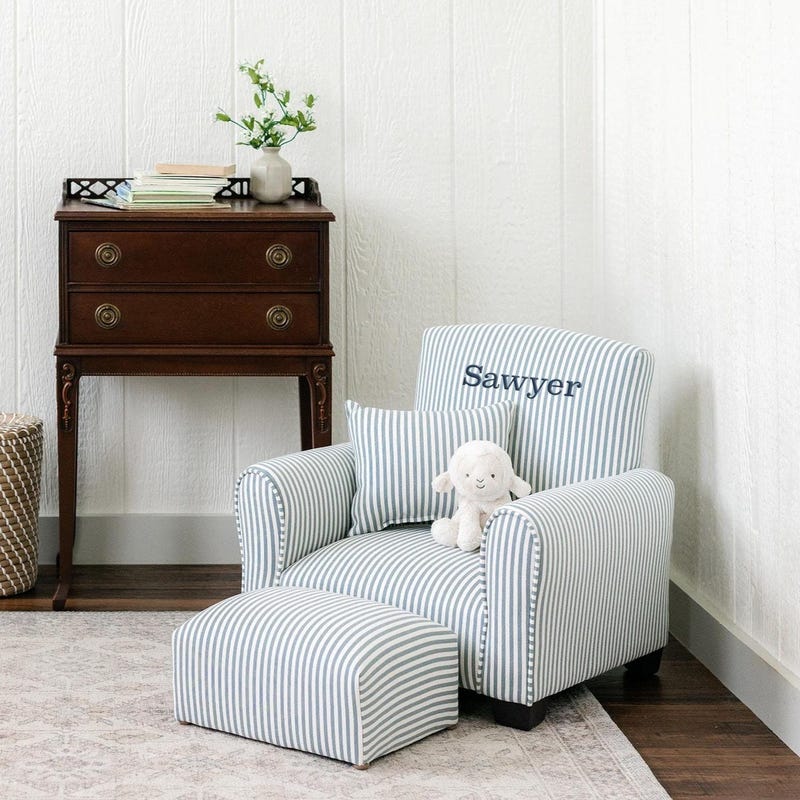 Striped Rocking Chair - Etsy