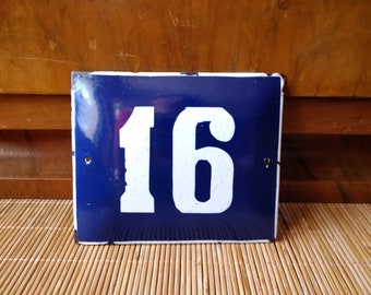 Vintage Number Sign - Etsy